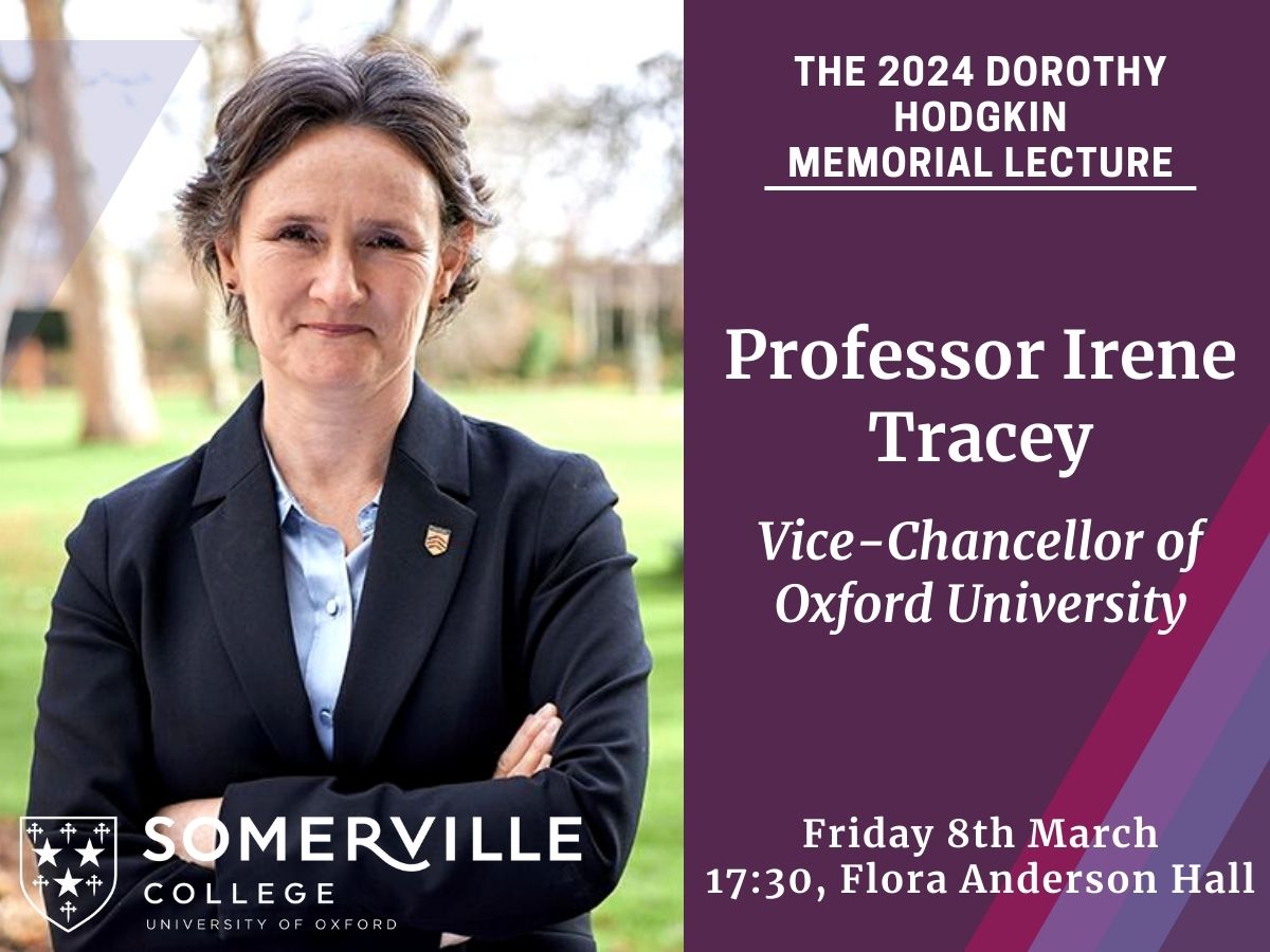 Dorothy Hodgkin Memorial Lecture 2024: Professor Irene Tracey, Oxford ...